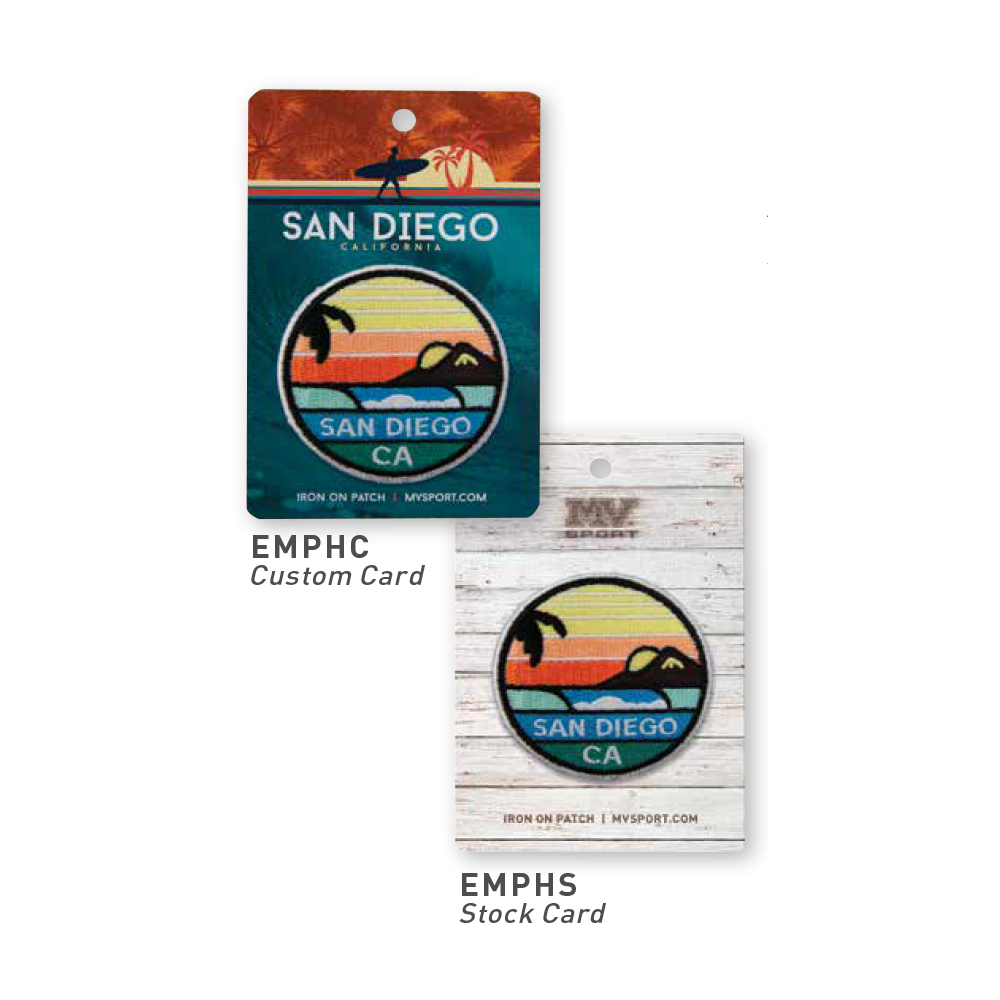 Embroidered Patch With Custom Card - mvsportmerchsolutions